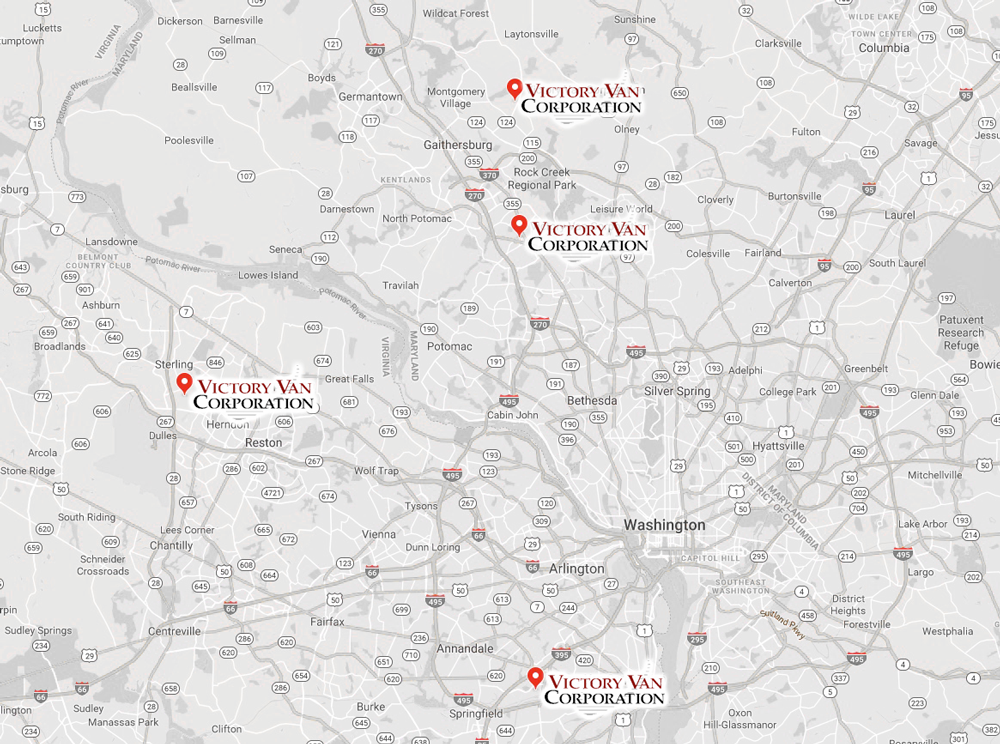 Locations | Moving Companies | Alexandria, VA | Victory Van